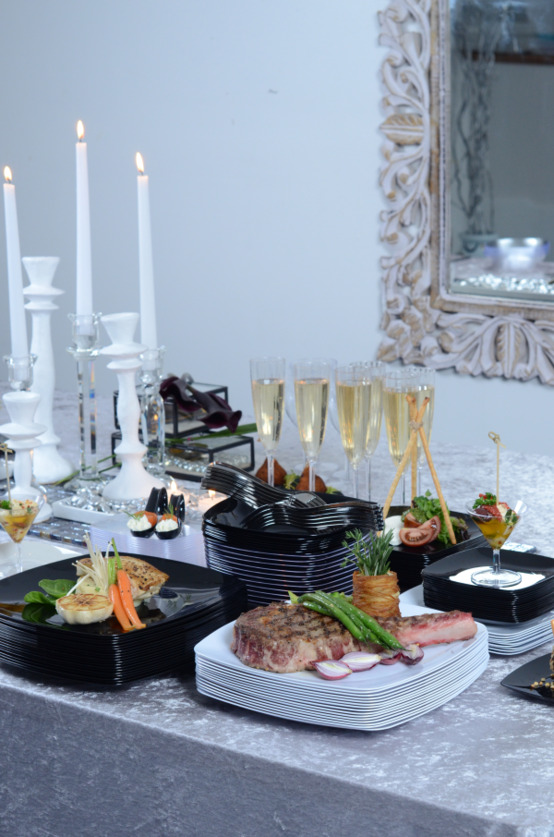 Introducing our NEW Renaissance Upscale Plastic dinnerware!